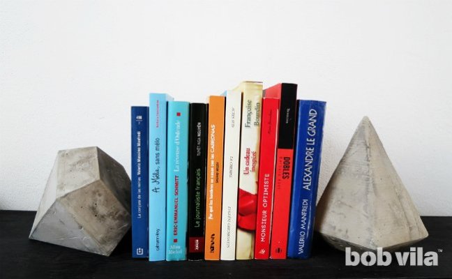 How to Make Concrete Molds - DIY Bookends - Bob Vila
