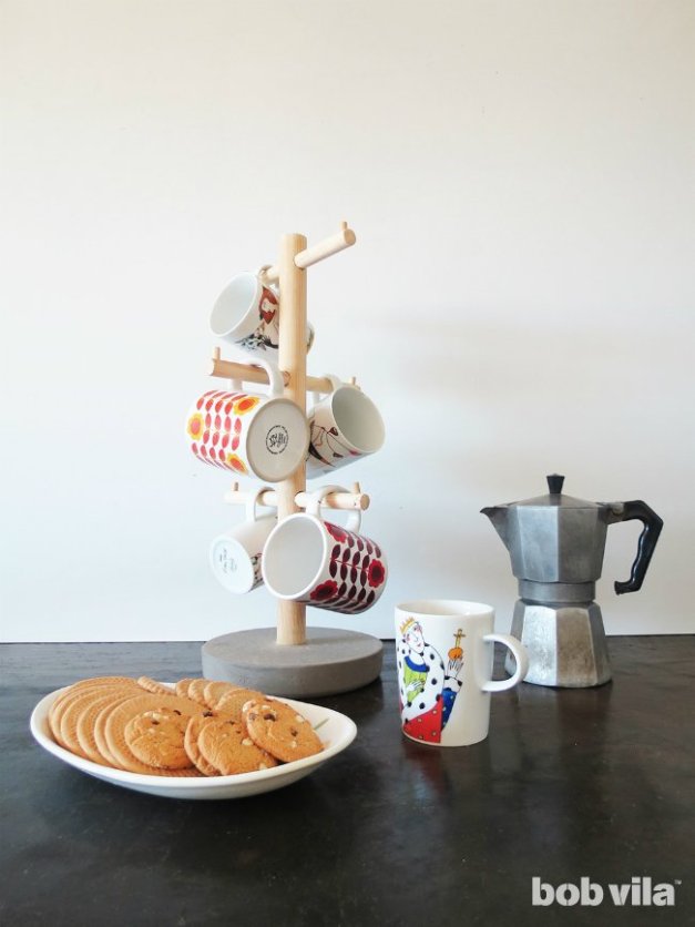 Coffee Mug Tree - How to Build Your Own - Bob Vila