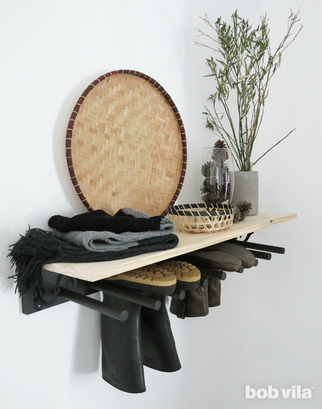 How to Build a DIY Boot Rack - Bob Vila
