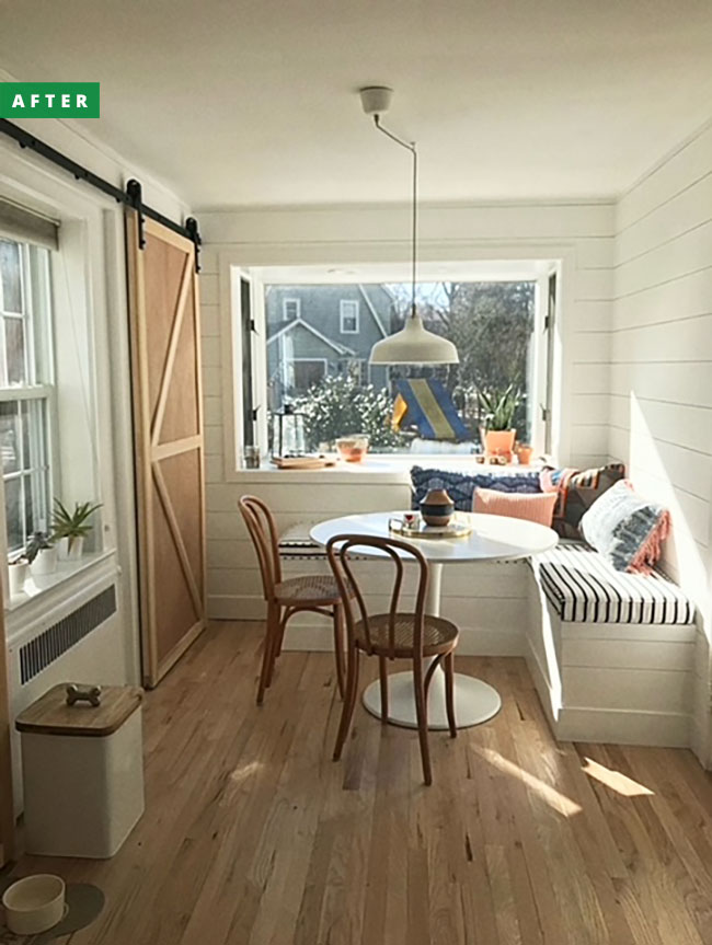 Before & After: A Breakfast Nook Goes from Dated and Drab to Modern and ...
