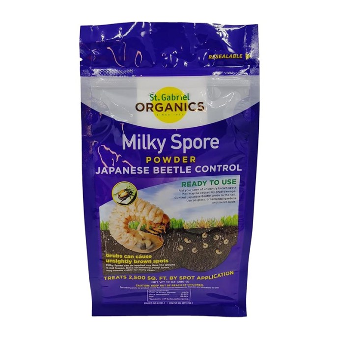 Organic Grub Control Milky Spore Japanese Beetle Grub Killer - 10oz ...