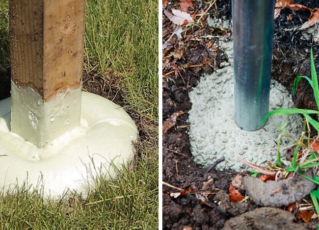 Expanding Foam vs Concrete Fence Post - Bob Vila