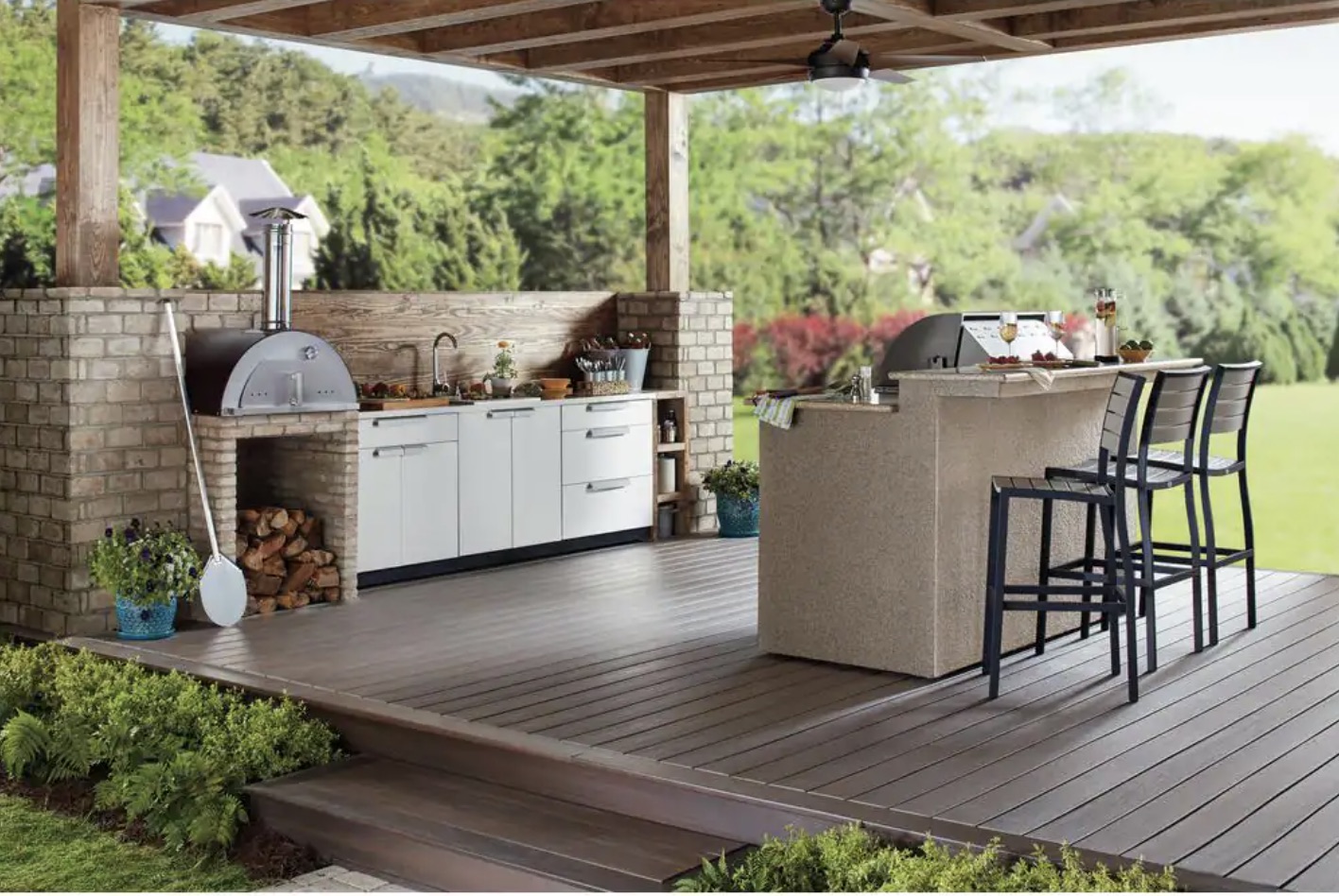22 Covered Outdoor Kitchen Ideas for Cooking and Dining Alfresco - Bob Vila