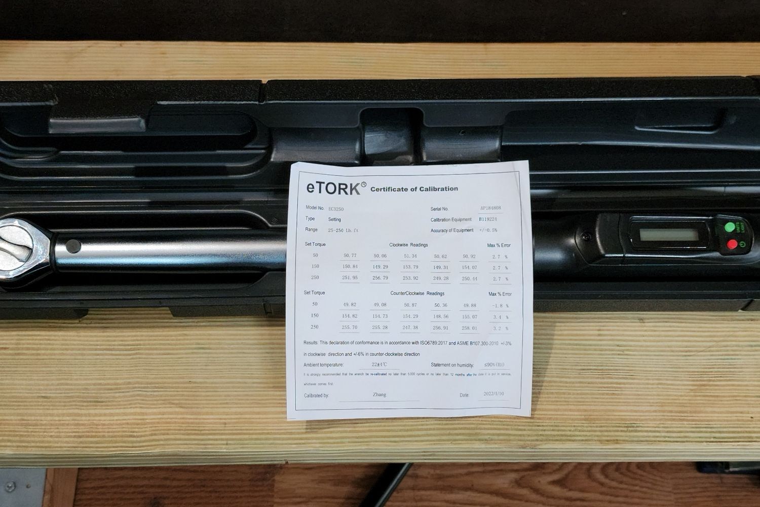 eTork EC3250 Digital Torque Wrench Review: Is it Worth It? - Bob Vila