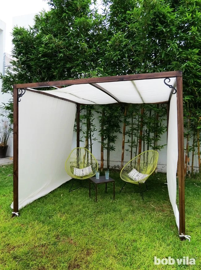 DIY Outdoor Privacy Screen and Shade - Tutorial - Bob Vila