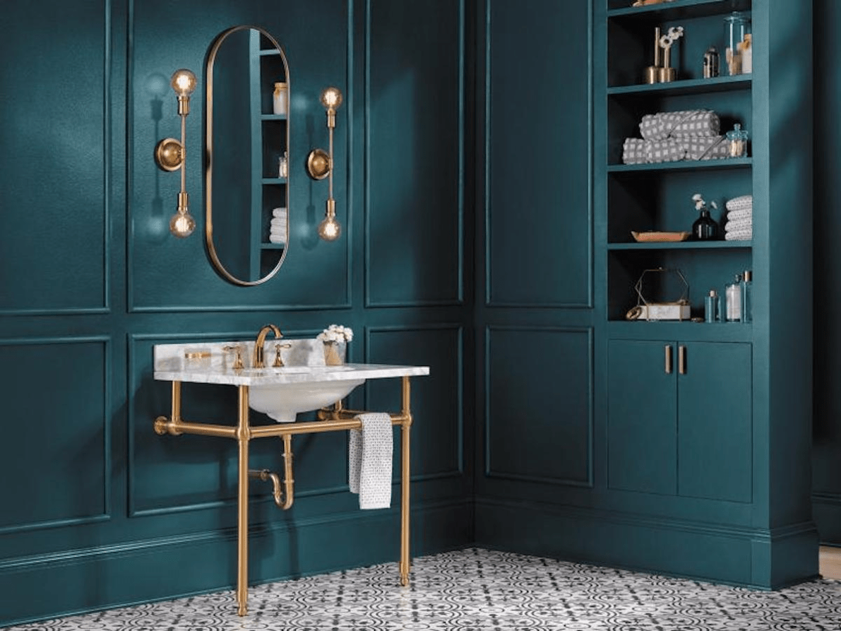 Goodbye Greige! 11 Ways to Add Color and Personality to Your Bathroom