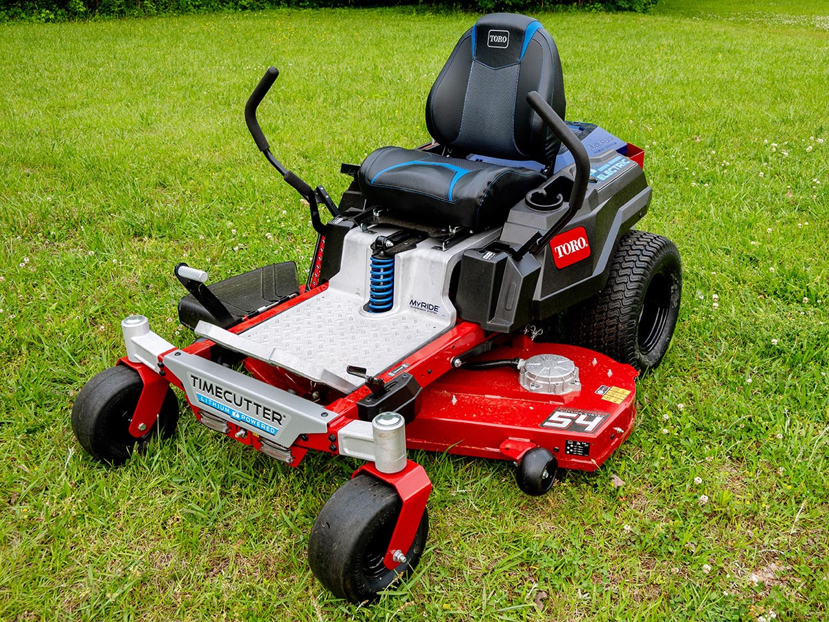 The Toro TimeCutter 60V MyRIDE Offers Comfort and Precise Cutting
