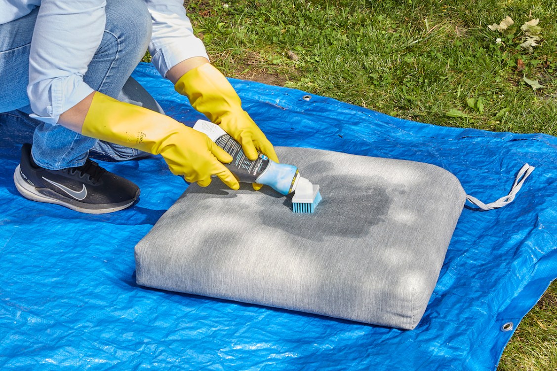 How to Clean Outdoor Cushions and Remove Stains