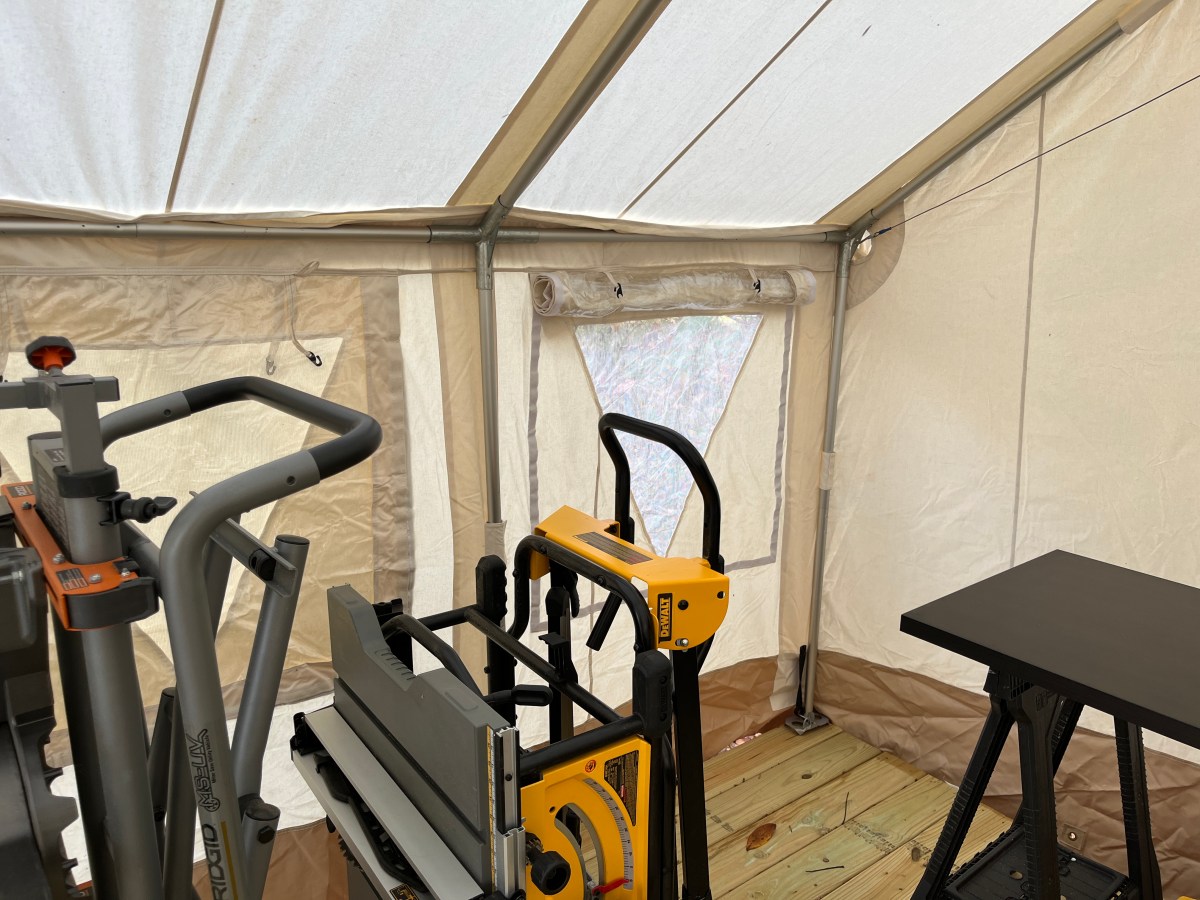 White Duck Alpha Tent Review: How I Created a Portable Workshop